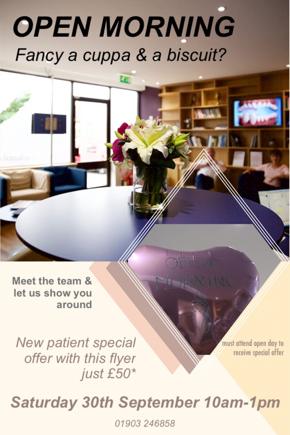 Open Morning Saturday 30th September 10am-1pm - Ferring Dental Practice